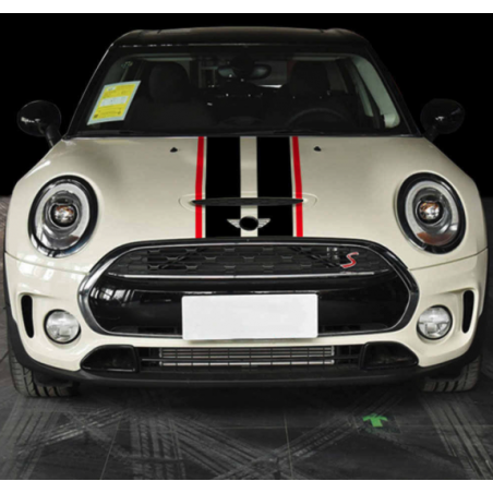 2 Bandes Capot MINI Cooper F55, F56, R56, Countryman, R60, Clubman, F54 ...