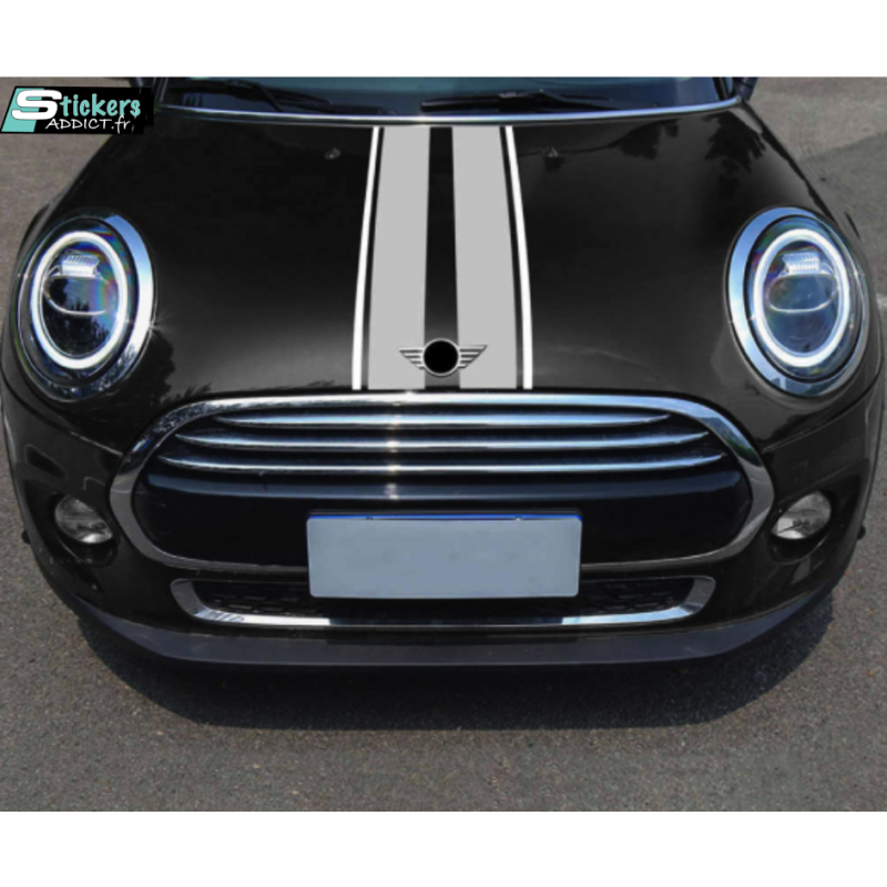 2 Bandes Capot MINI Cooper F55, F56, R56, Countryman, R60, Clubman, F54 ...