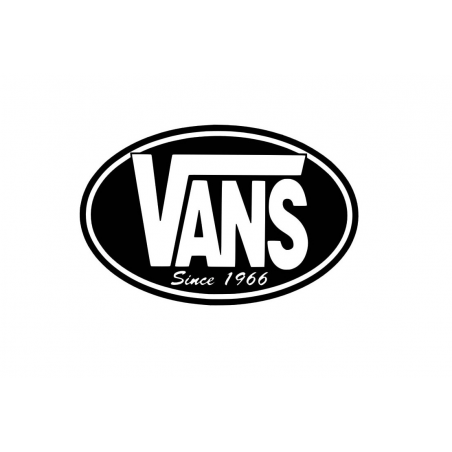 Stickers Vans Couleur Noir Taille 10 cm Finition Brillant